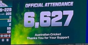 Day by Day Attendance Perth Australia vs Perth First Test BGT November ...