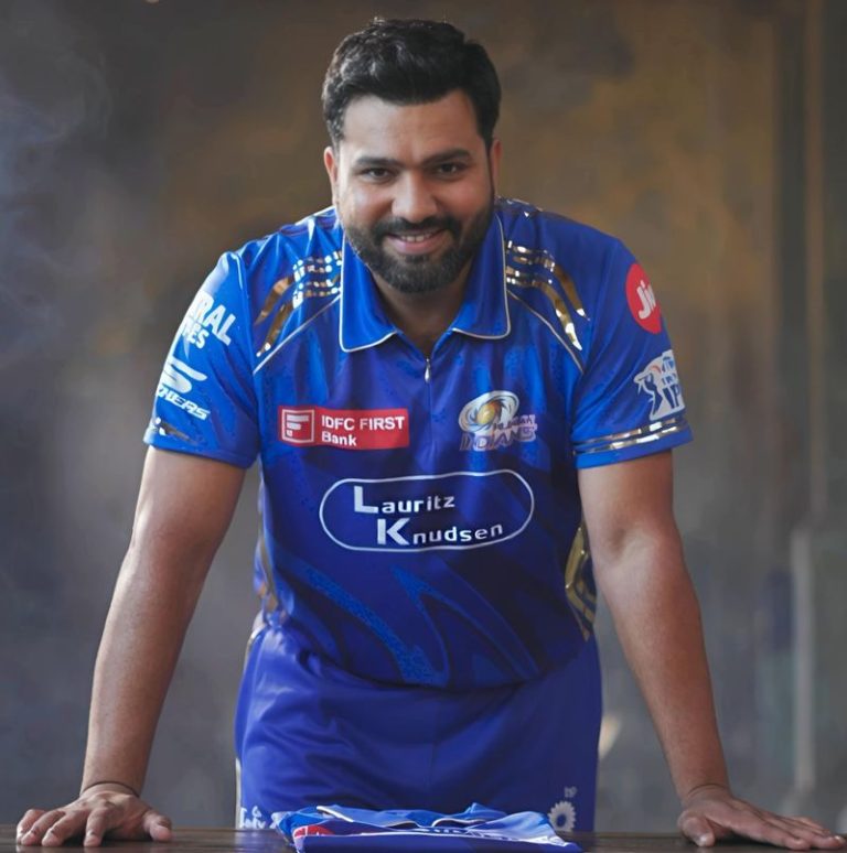 New Mumbai Indians Jersey 2025 | MI IPL Kit Sponsor Lauritz Knudsen (L ...